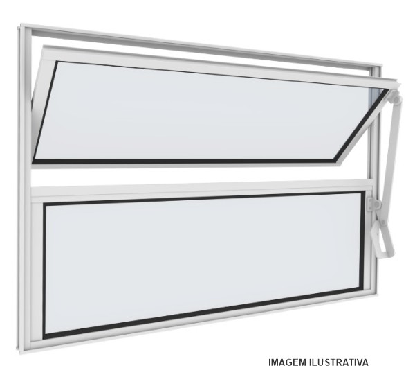 BASCULANTE ALUMÍNIO BRANCO 60X40 S/GDE HB – Mecari